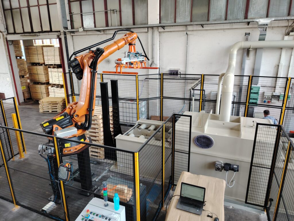 Automatic Pallet Chemical Shower Station | GWM