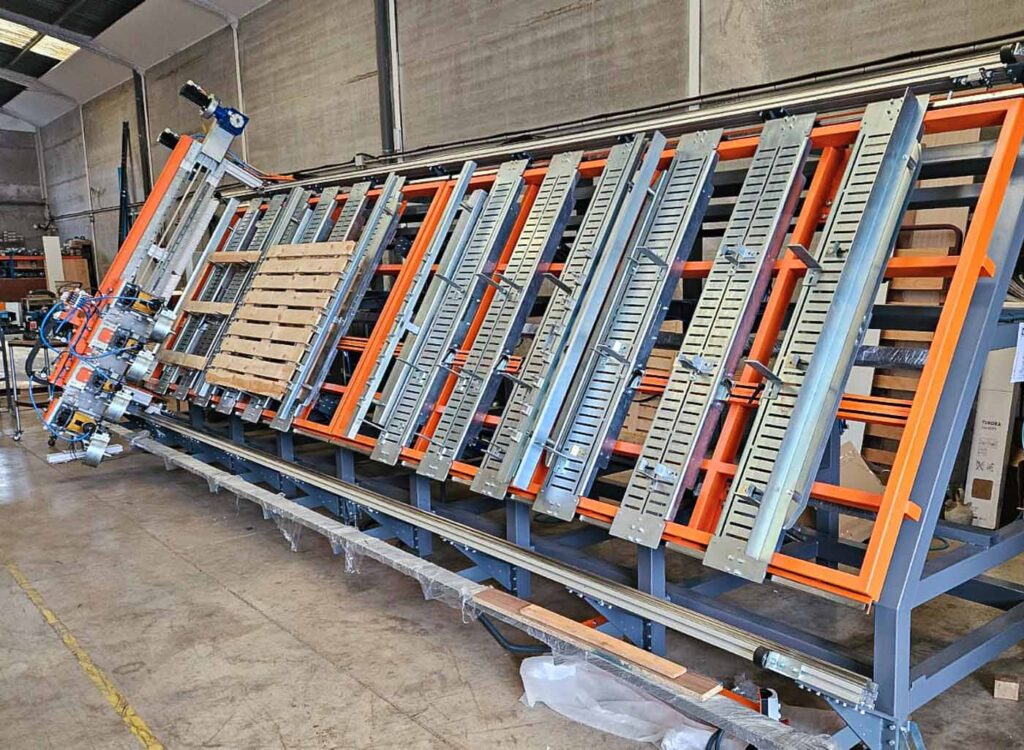CNC Pallet Nailing Table — Robotic Arm + Corner Cutter | GWM